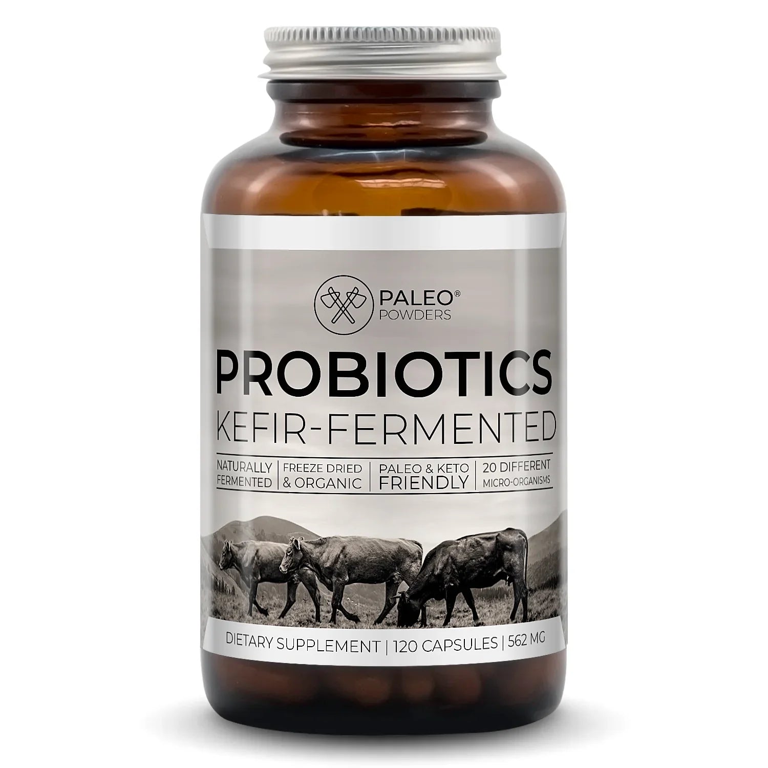 Probiotics - Organic Kefir Fermented - 120 capsules